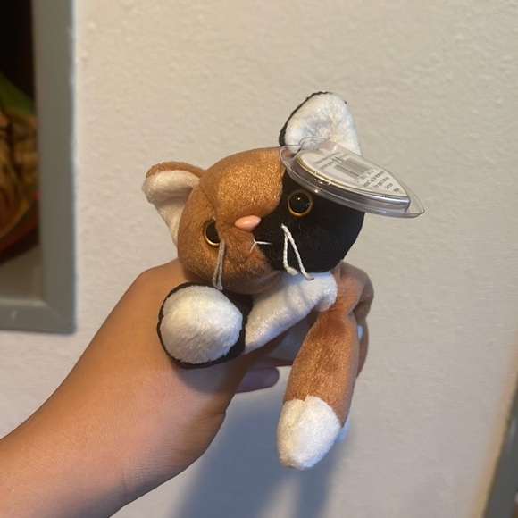 Ty | Toys | Ty Beanie Babies Chip The Calico Cat | Poshmark